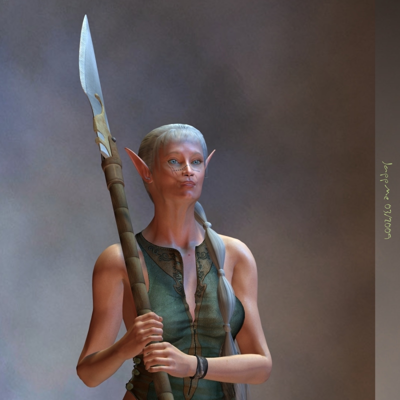 Elf guardian - Active Rendering